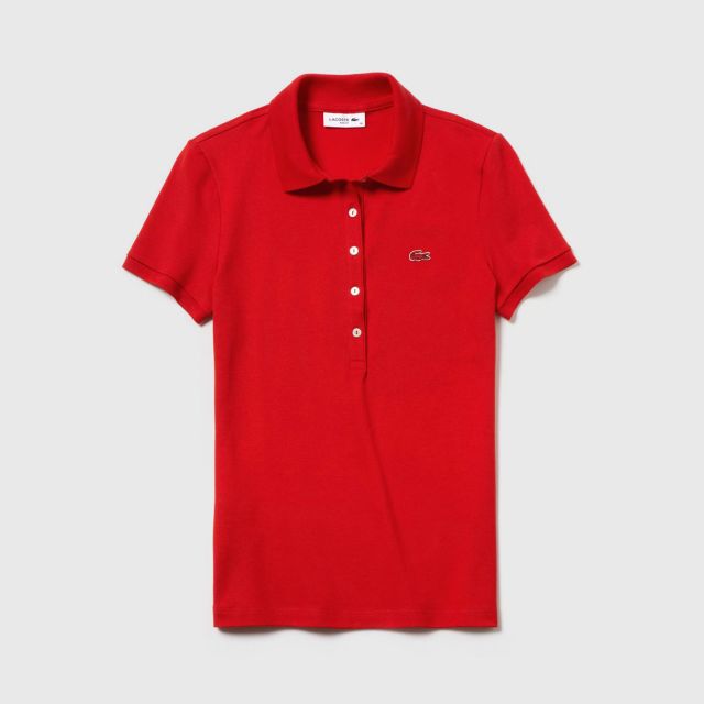 Lacoste Womens Lacoste Slim Fit Stretch Mini Cotton Piqué Polo Shirt