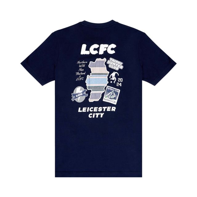 LEICESTER CITY FOOTBALL CLUB Northern Wild, Northern Life T-Shirt - Navy M